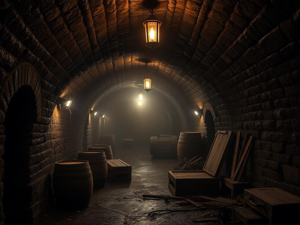 Deep Beneath Edinburgh’s Streets A Series Of Dark Damp Stone