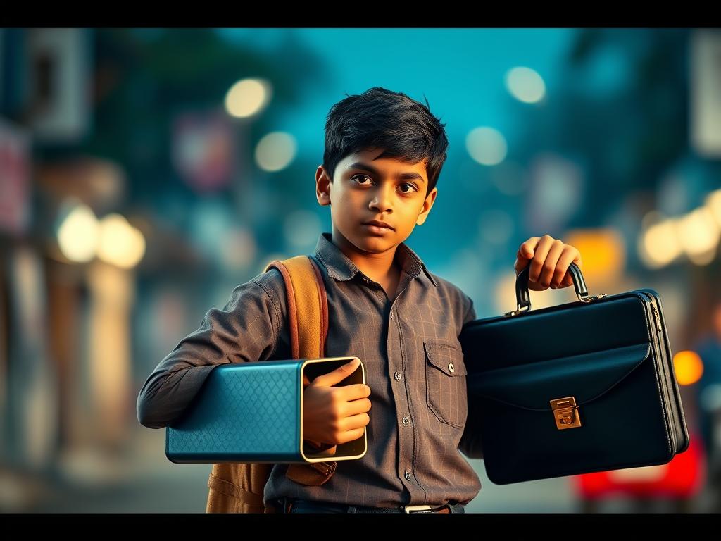 Ultra HD 8K 169 YouTube Thumbnail Young Indian Boy Standing