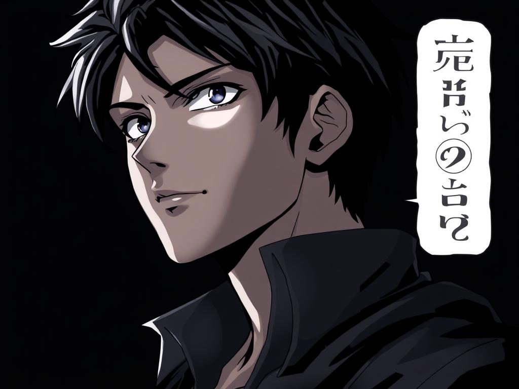 Levi Ackermananime Styledark Backgroundcold Starecool Hairstrong