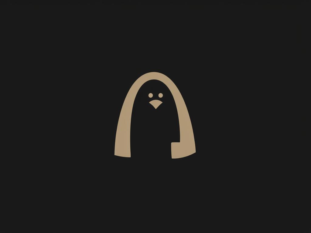 Logo Arch Linux Background Marple Dark Gray Linux Pinguin