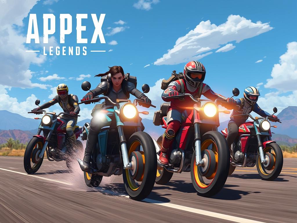 Apex Legends Characters Riding Motorcycles