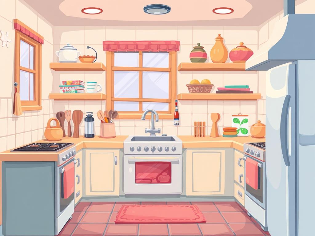 Seamless Wooden Cartoon Floor